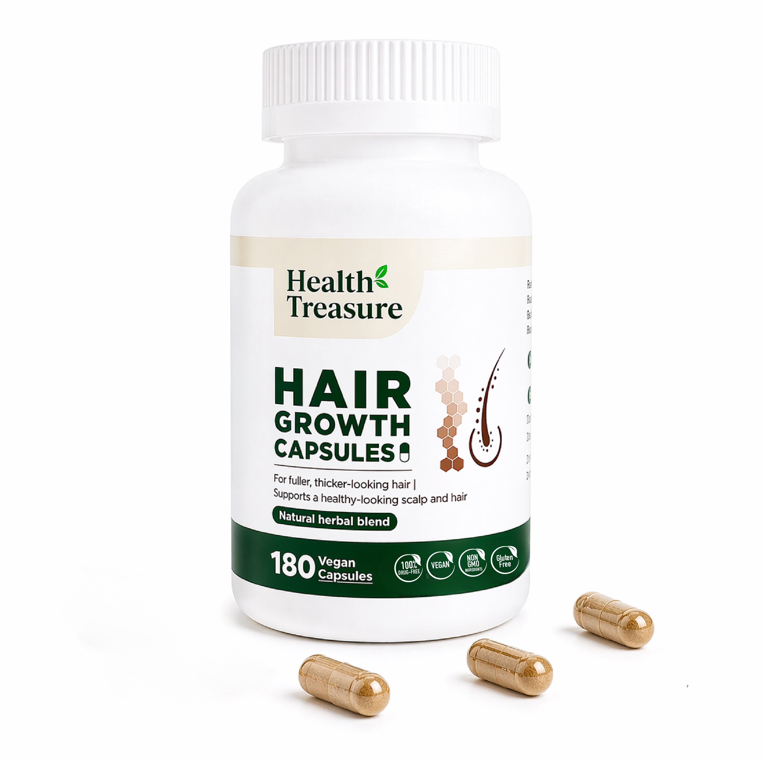 Hair Growth Capsule | 180 Veg Capsules/Bottle – Herbprime