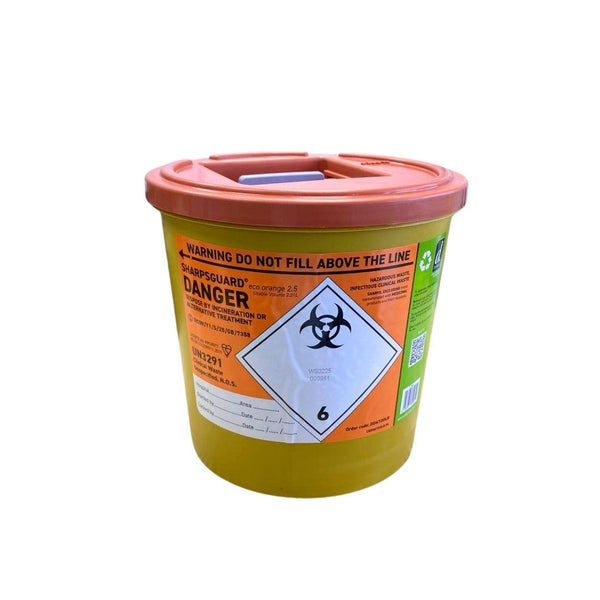 2.5 Litre Sharps Bin - Herbprime